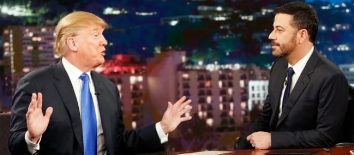 Study shows talk show hosts made 1,060 jokes about Trump in his first ...